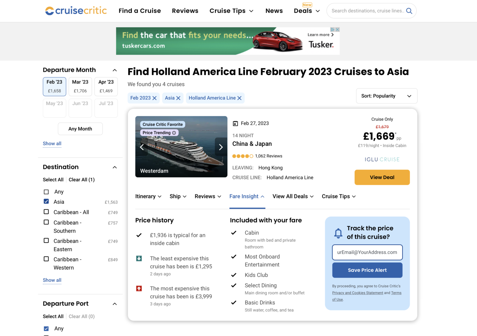 Cruise Fare Tracking Will Save You A Fortune - Tips for Travellers