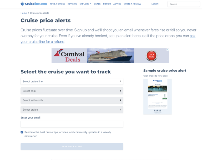Cruise Fare Tracking Will Save You A Fortune - Tips for Travellers