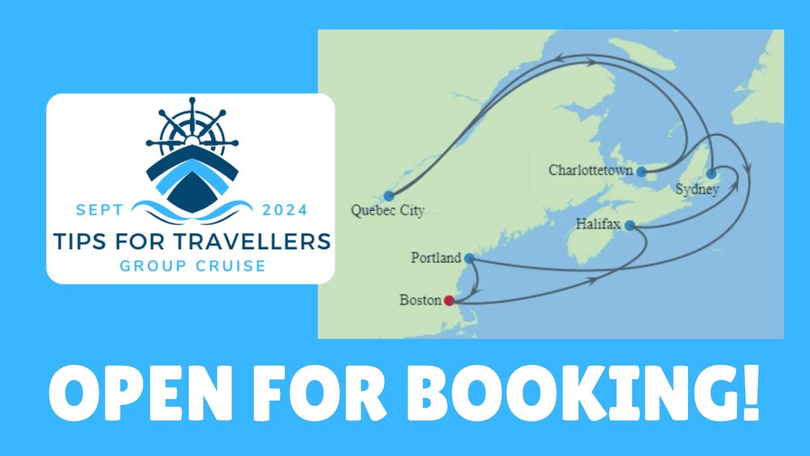 Join me on my Tips For Travellers 2024 Canada & New England Group ...